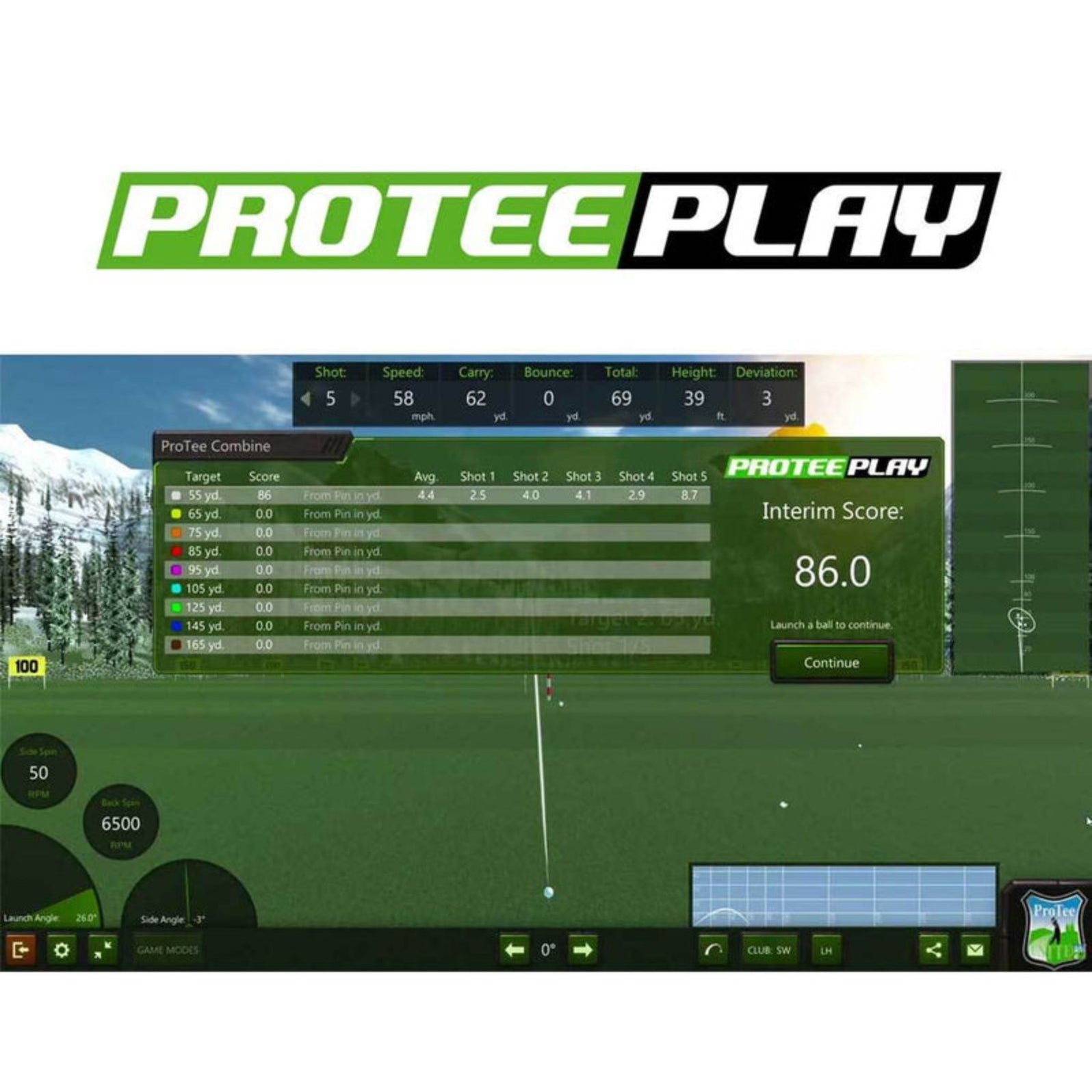 ProTee VX Overhead Launch Monitor – Ceiling Mounted Golf Simulator ...